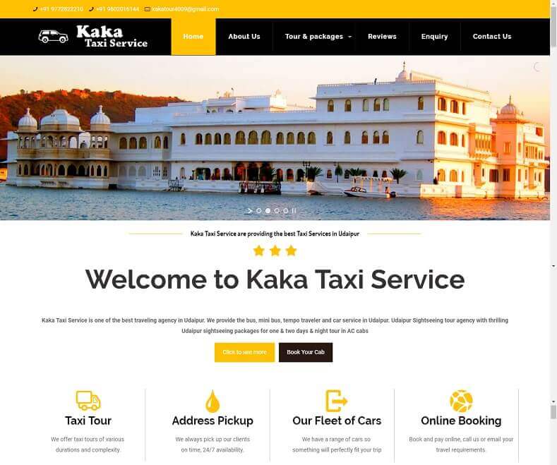 Online Taxi Booking Website Designer in Udaipur, Rajasthan, India